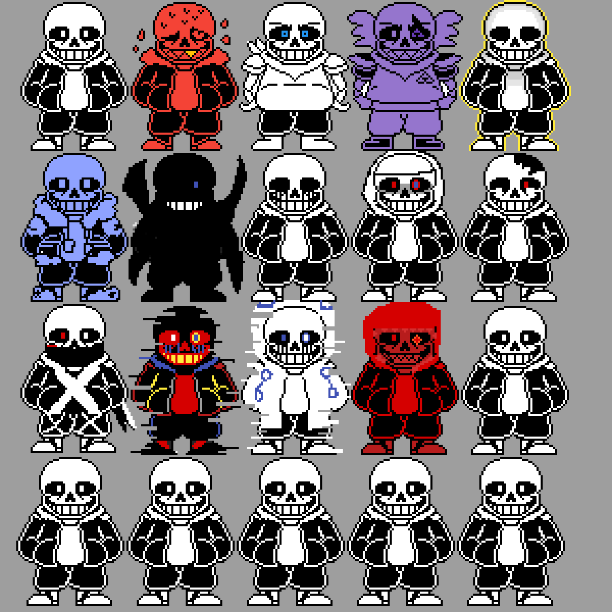Pixilart - dustfell sans by Bryce-afton7565