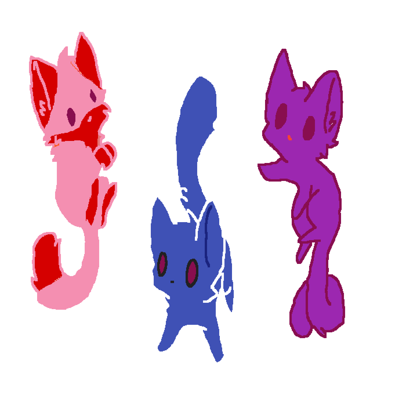 Editing warrior cats kits - Free online pixel art drawing tool - Pixilart