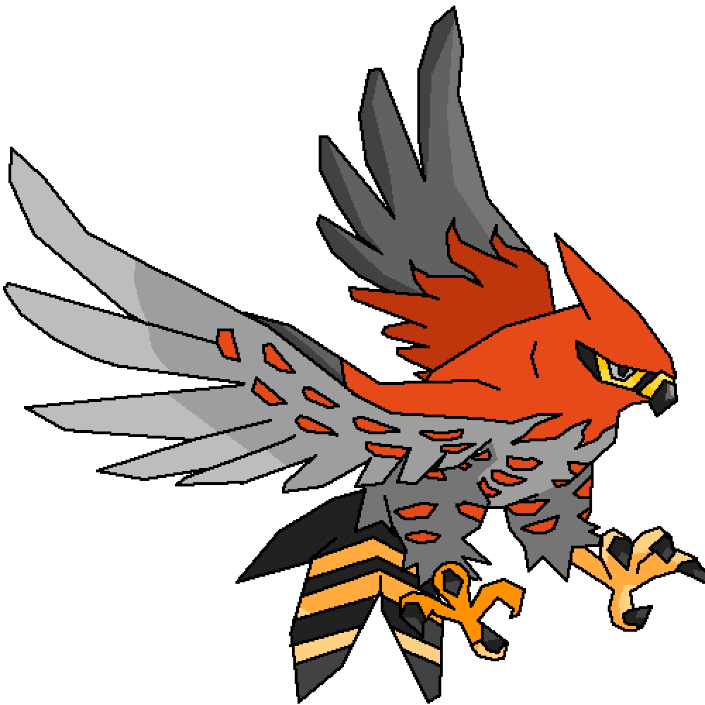 Pixilart - Request #6 Talonflame~ by FlamingoesrHawt