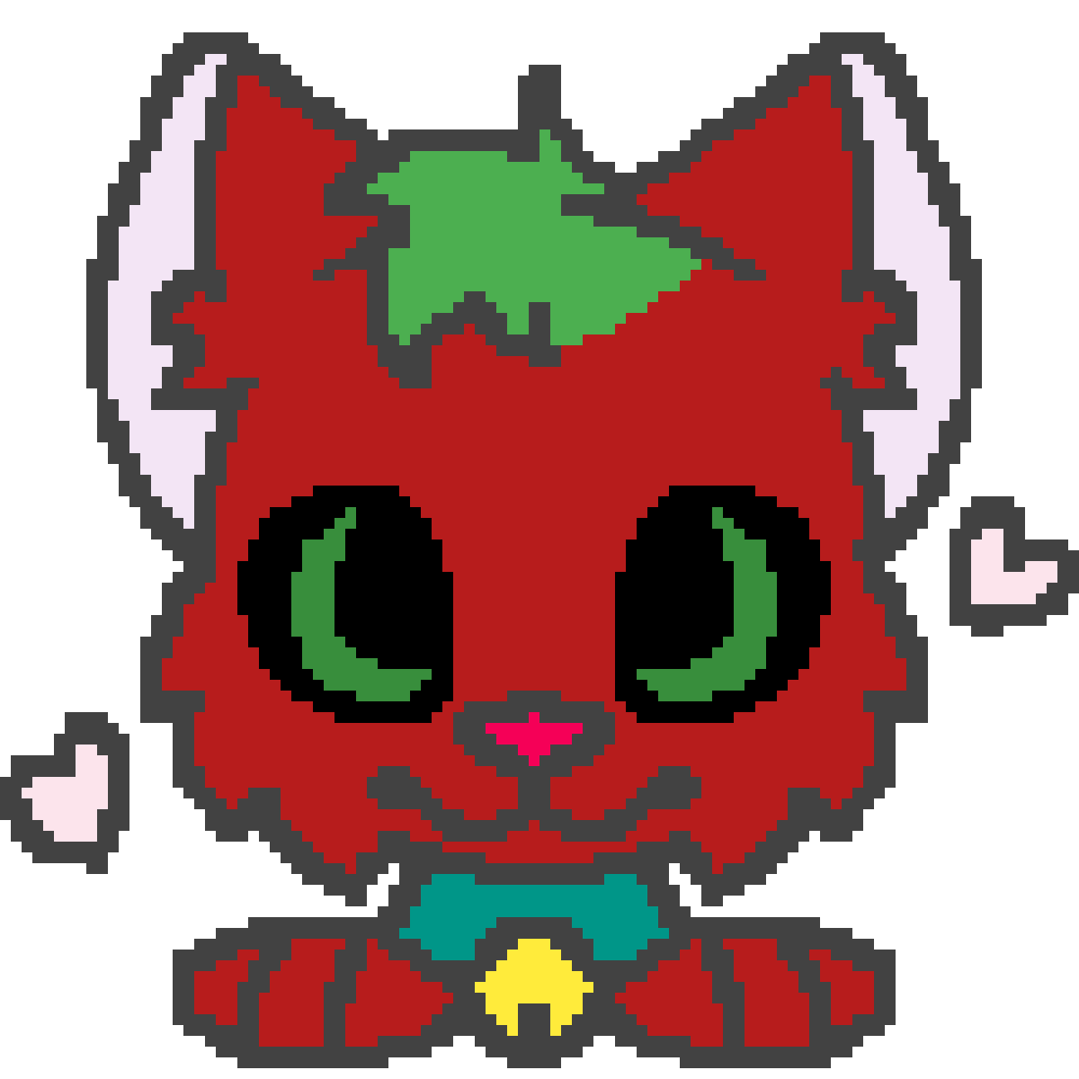 Pixilart - Strawberry Cat by CrampedComb9480