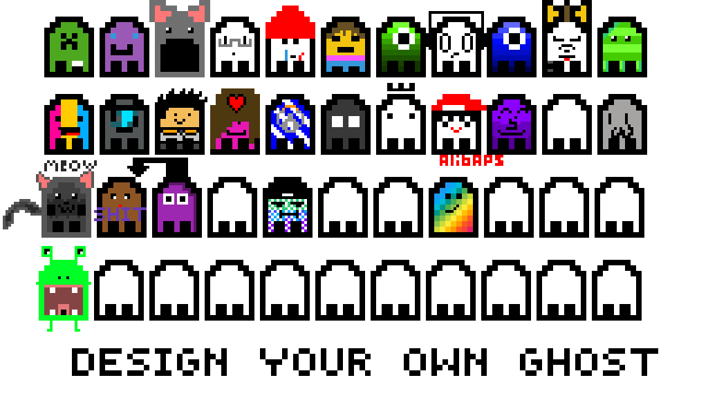 Editing Add a ghost!!!!! - Free online pixel art drawing tool - Pixilart