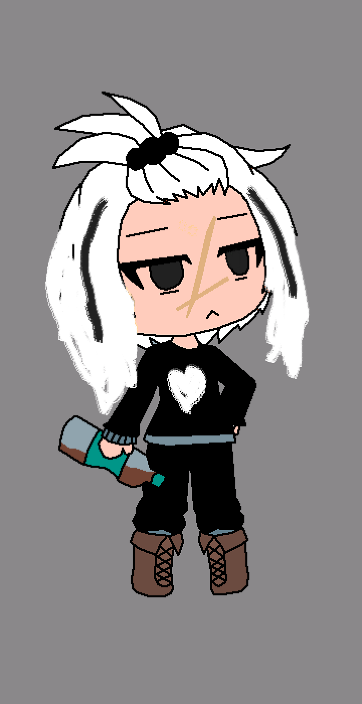 Editing Gacha life half boy - Free online pixel art drawing tool - Pixilart