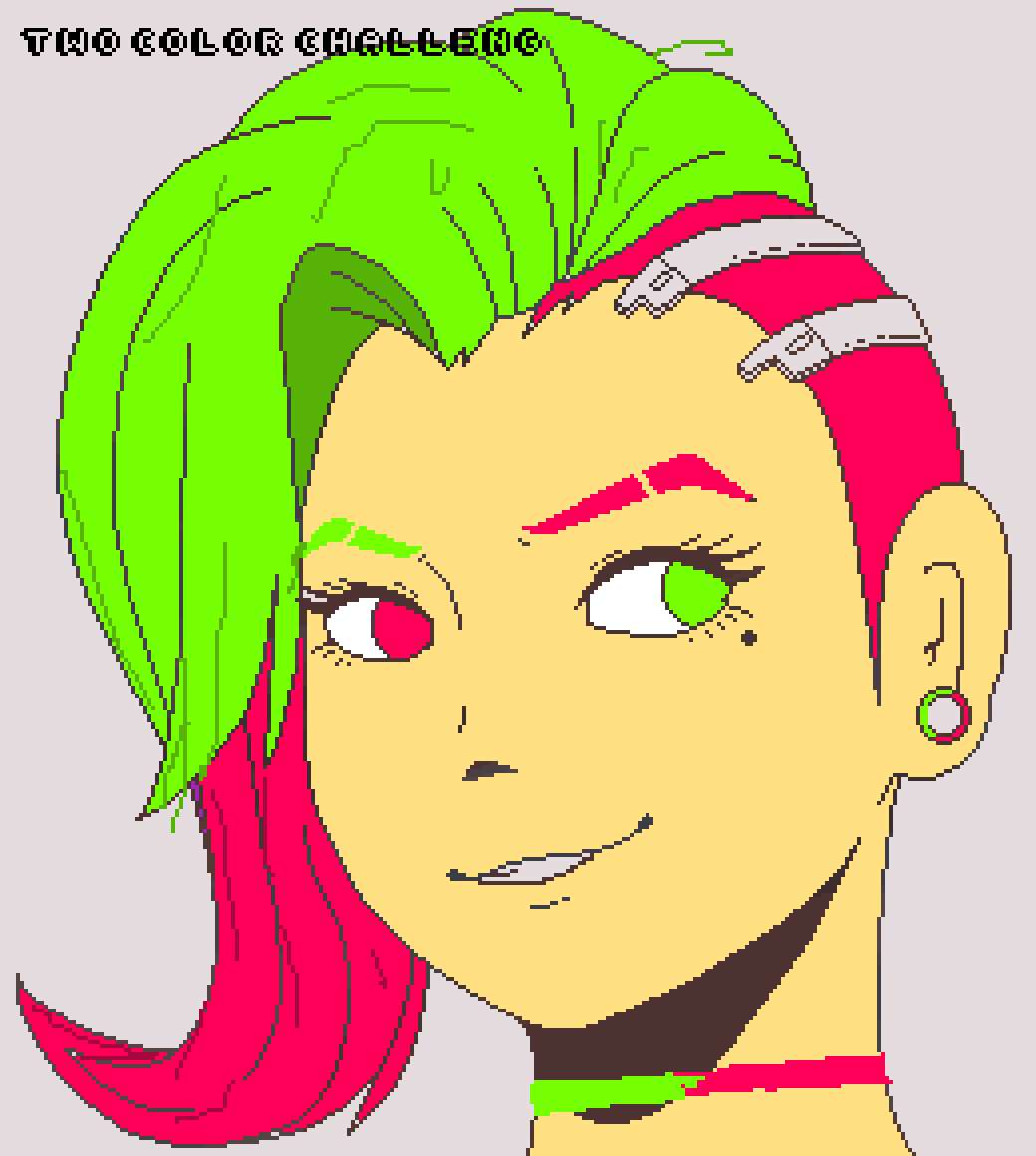 Editing two color challenge - Free online pixel art drawing tool - Pixilart