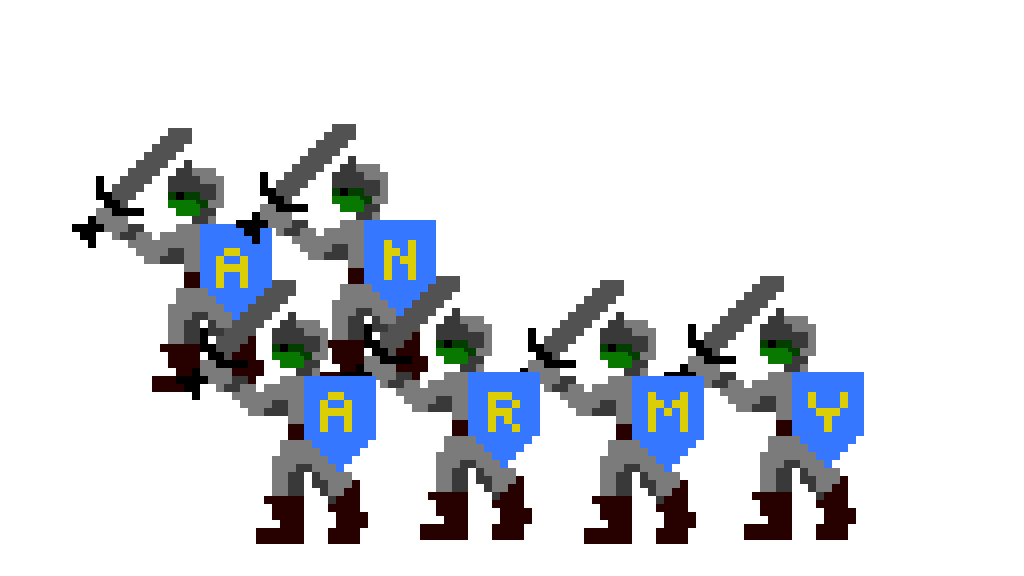 Pixilart - army by b1k3t1m3