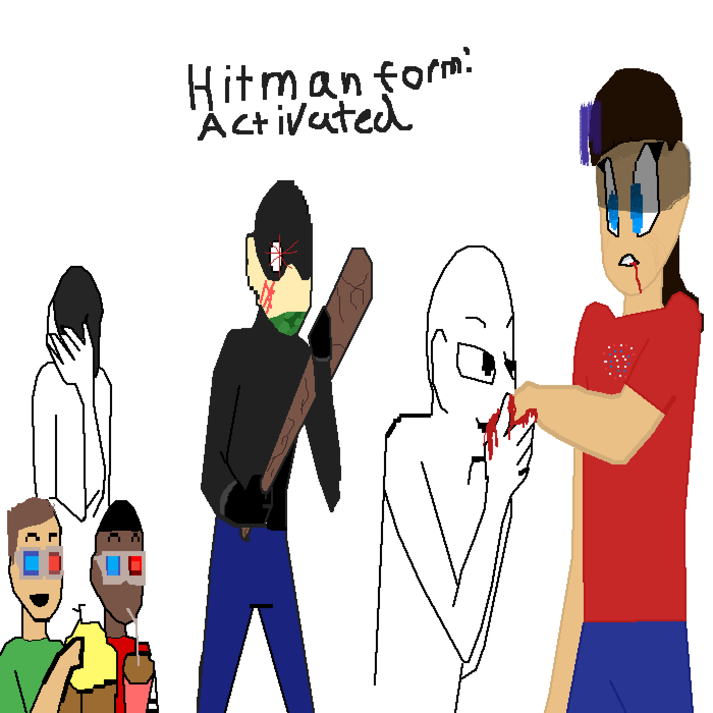 Editing Hitman from: activated - Free online pixel art drawing tool ...