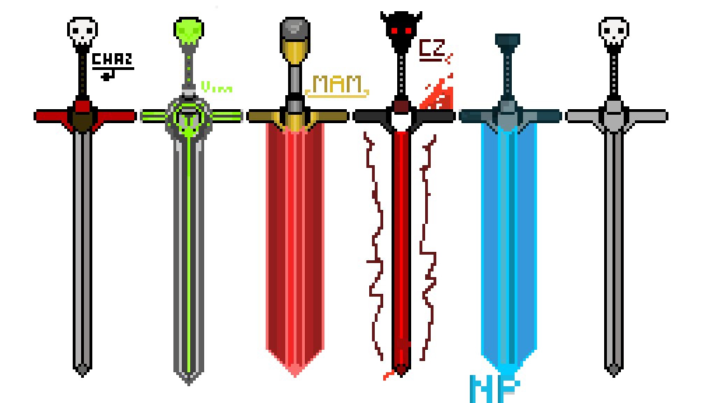 Editing design your own sword - Free online pixel art drawing tool ...