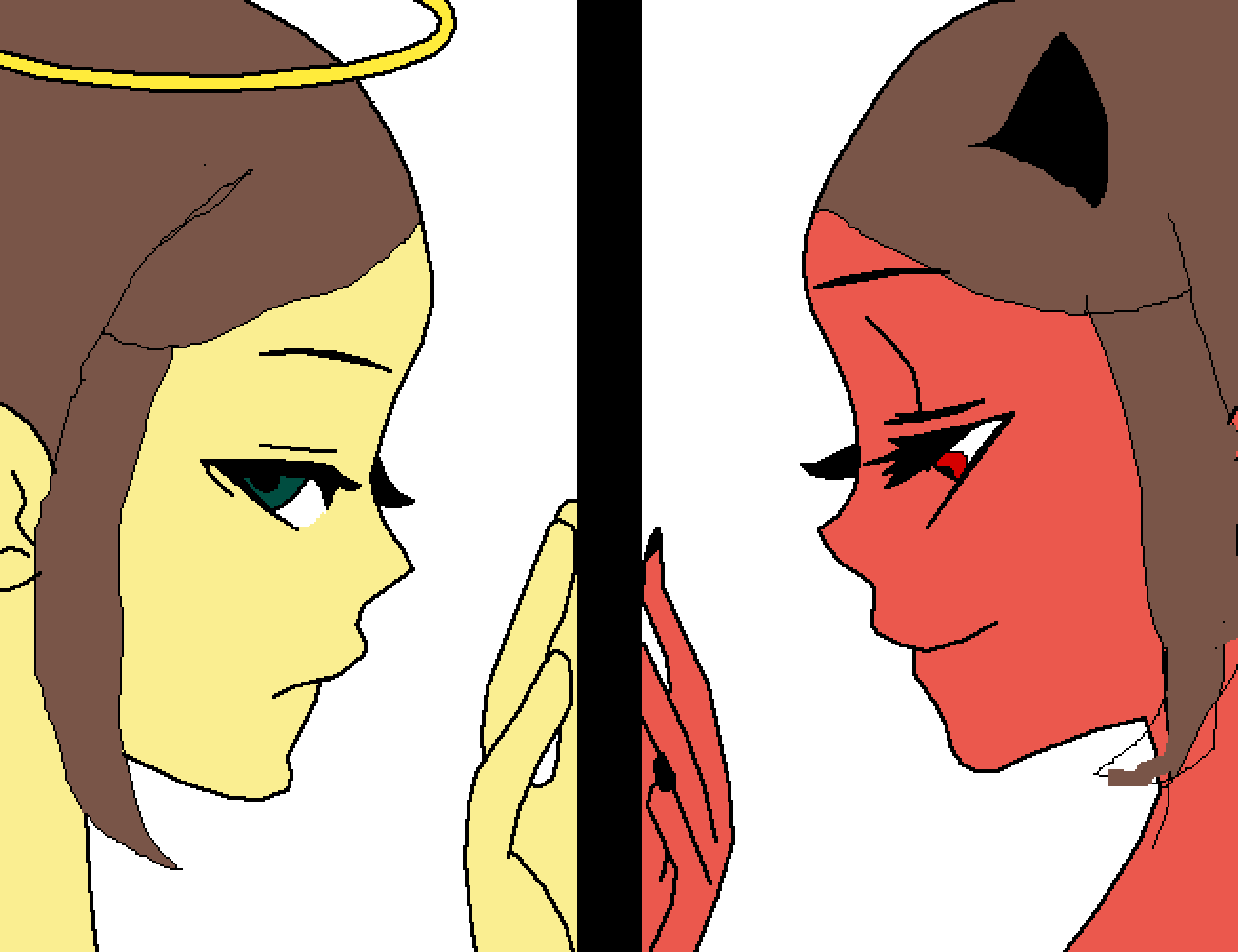 Editing angle vs demon - Free online pixel art drawing tool - Pixilart