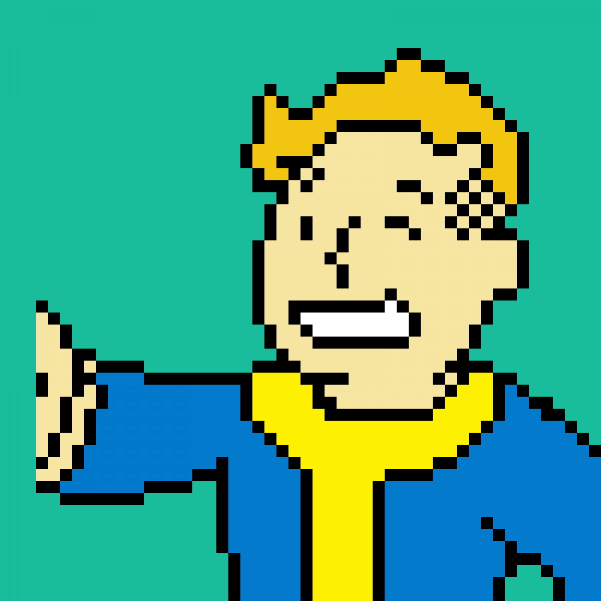 Editing pip-boy - Free online pixel art drawing tool - Pixilart