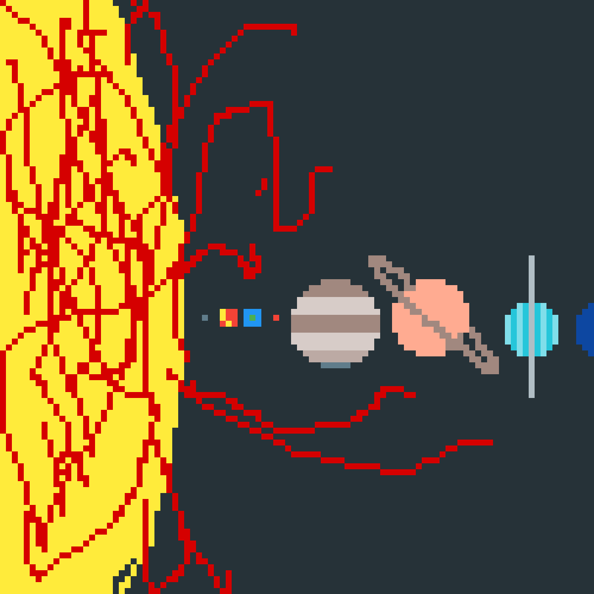 Editing solar system/ all planets/ sizes - Free online pixel art ...