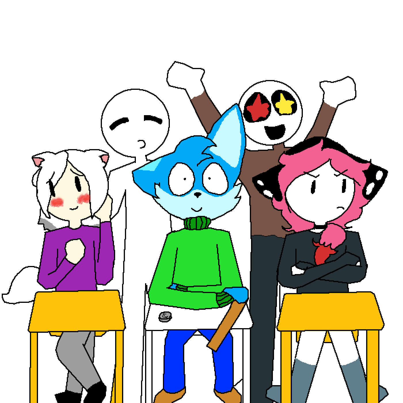 Pixilart - school colab by Omega-form