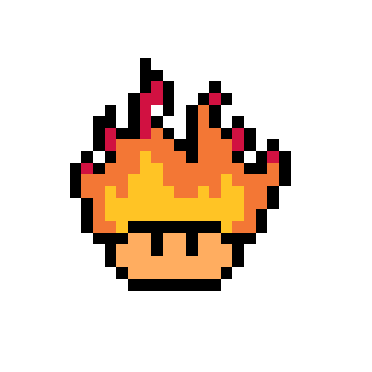 Pixilart - Mario's Mushroom: Fire Version by supreme-boi
