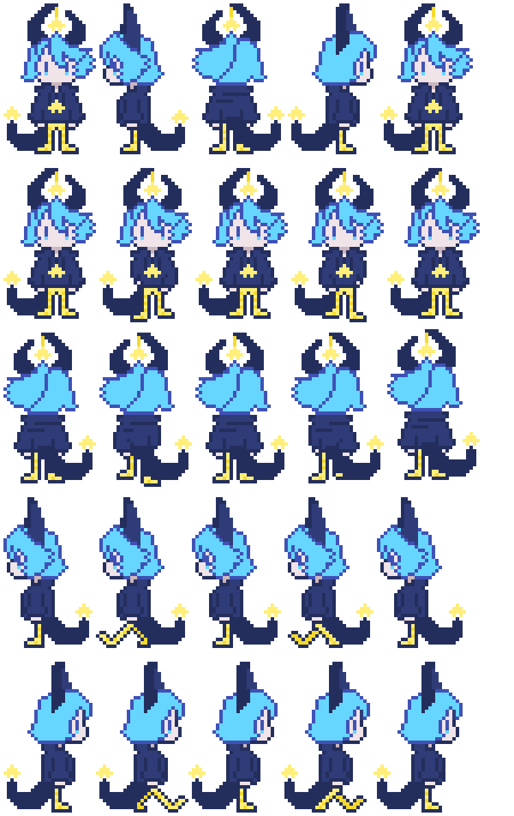 Pixilart - Nova's Full Sprite Sheet by solitarygarden