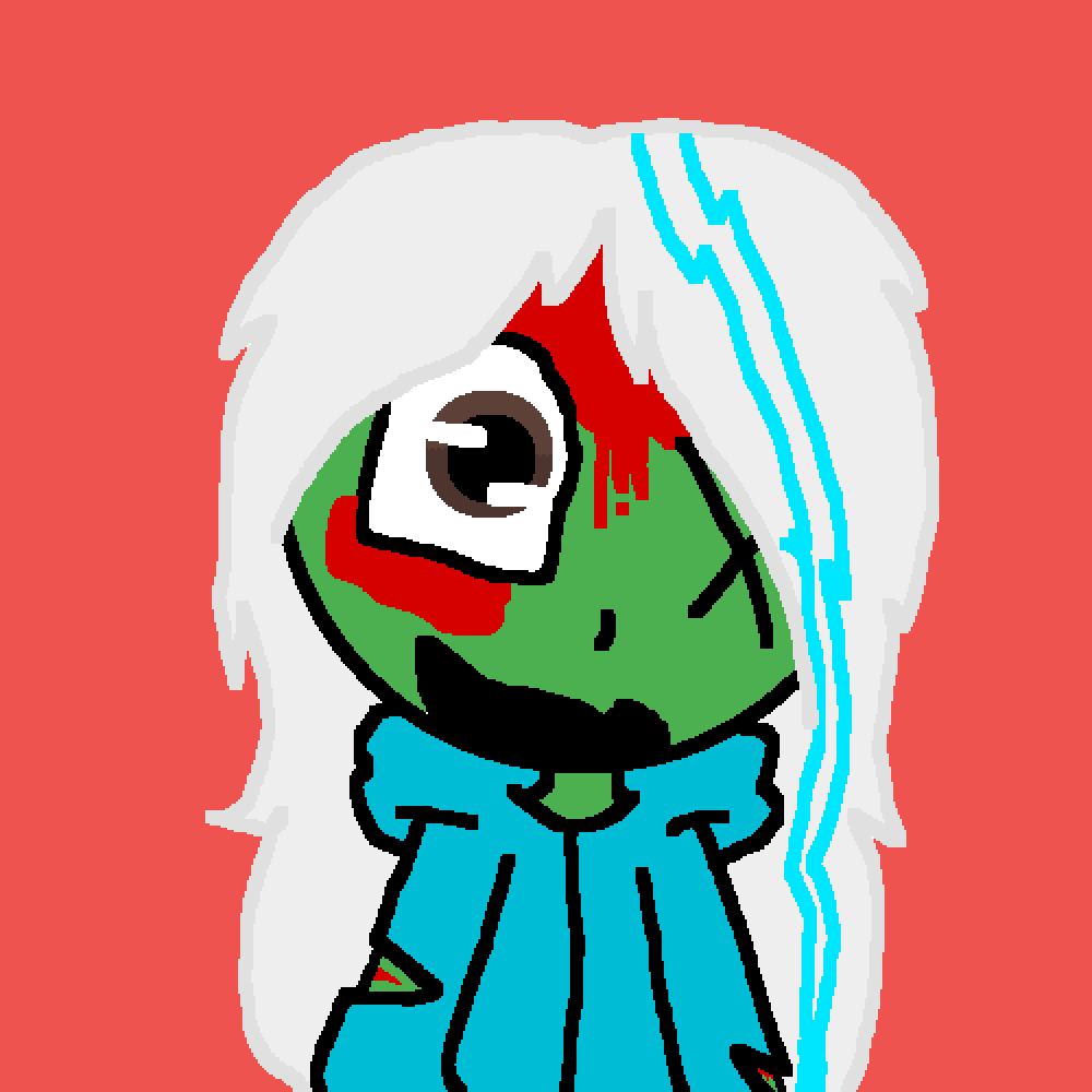 Pixilart - Cyan as a Zombie by Ihatemyself6