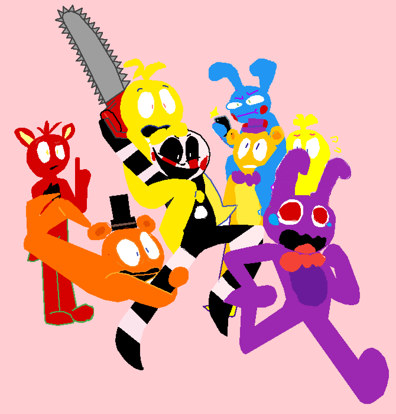 Editing fnaf - Free online pixel art drawing tool - Pixilart