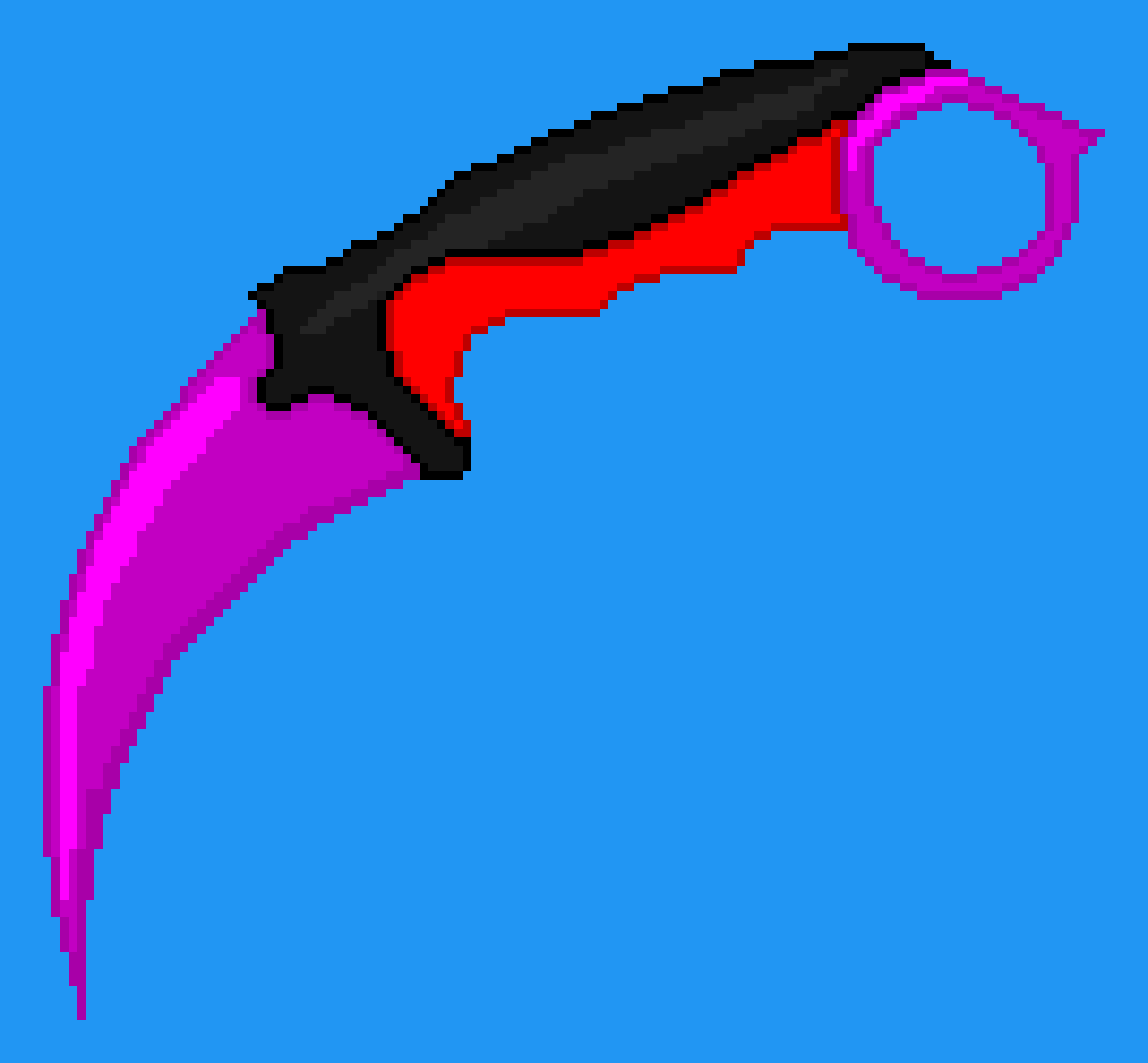 Editing Karambit - Free online pixel art drawing tool - Pixilart