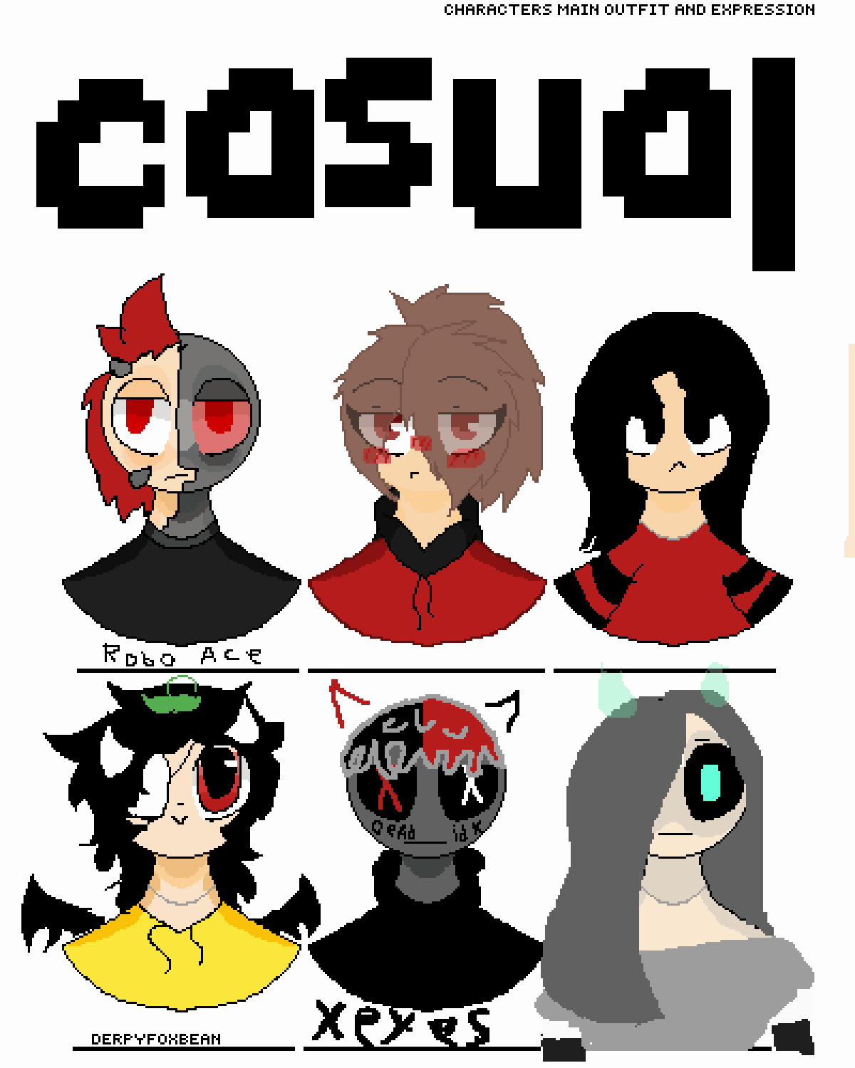 Pixilart - versions of x eyes by Invalid-usernam