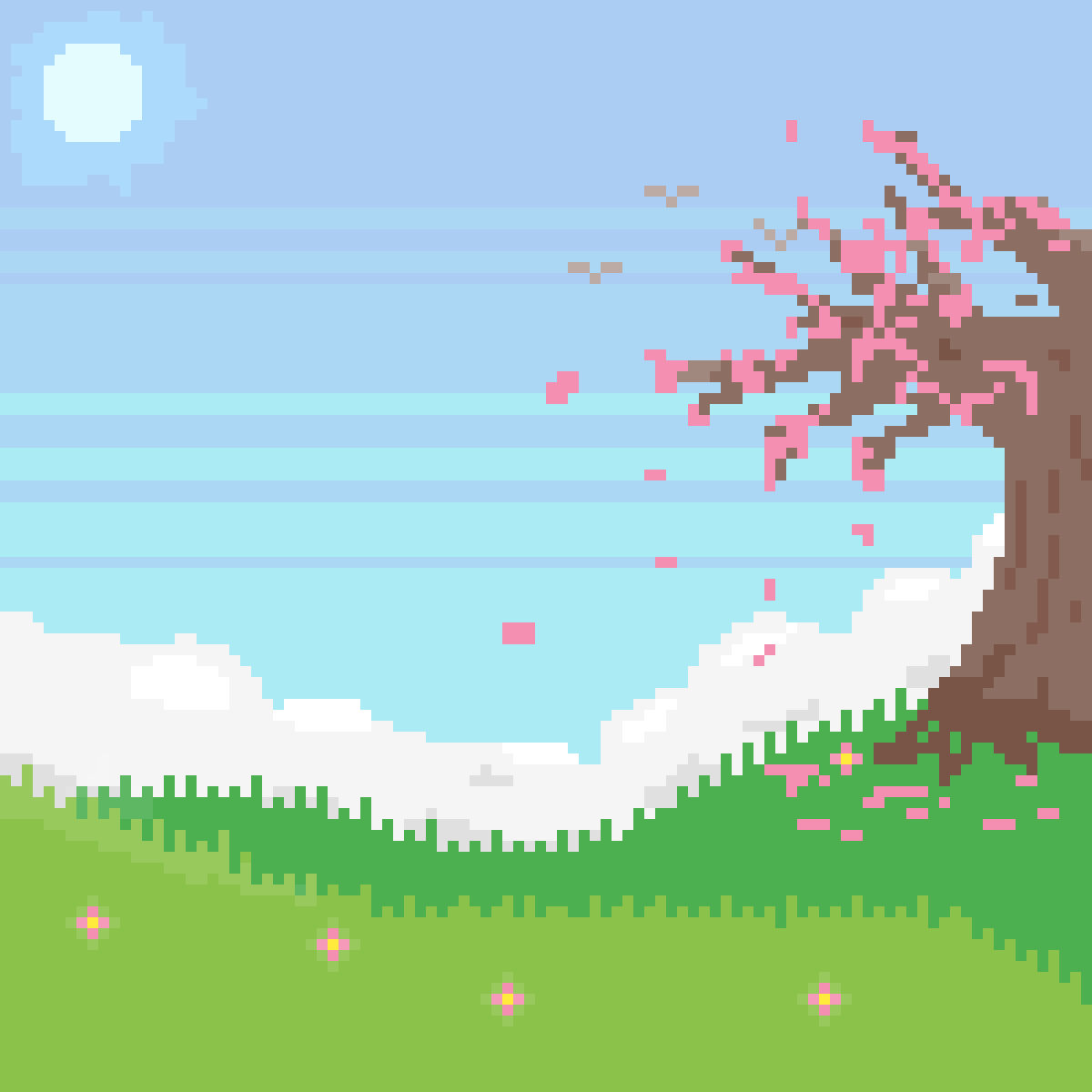 Pixilart - Sakura Tree by SixBurger