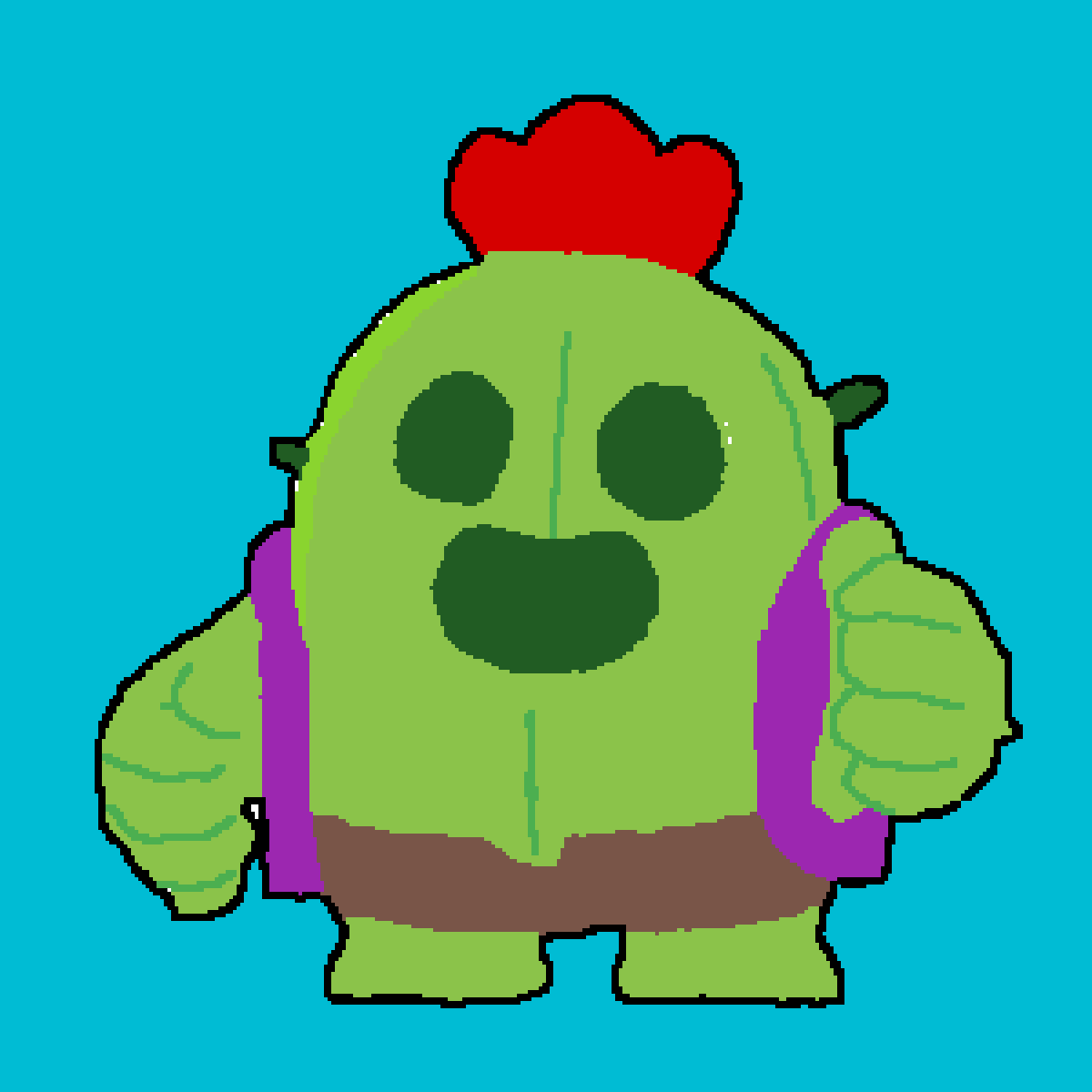Pixilart - Spike brawl stars by Abby1sLoud