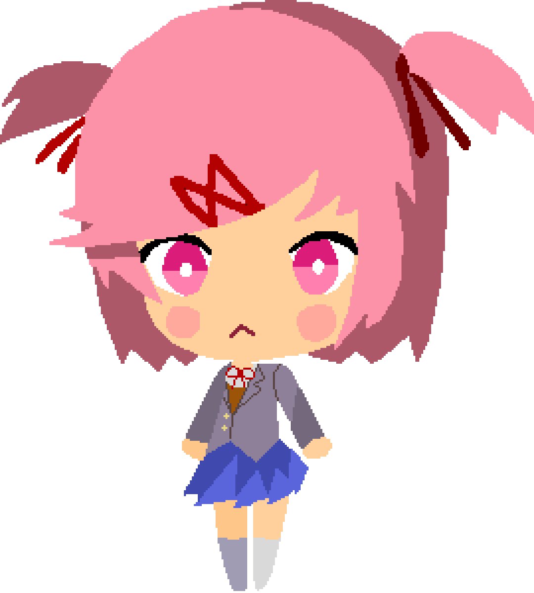 Pixilart - Natsuki Avatar by Spookip
