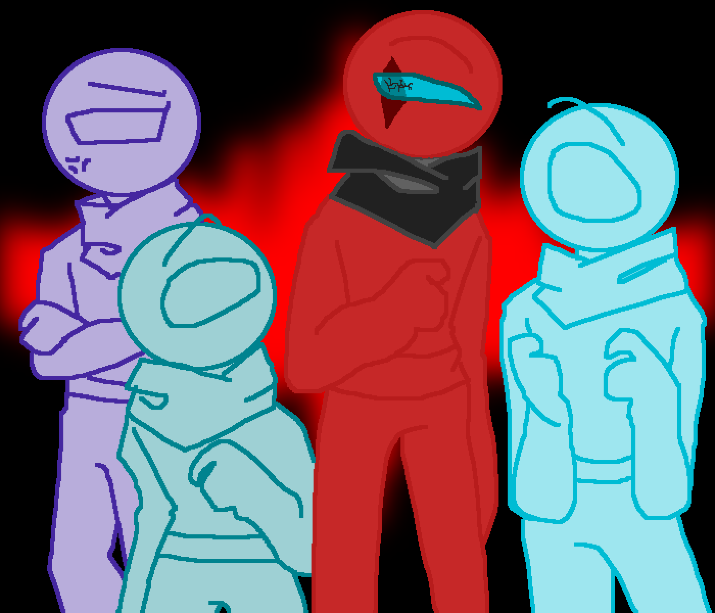 Pixilart - AMONG US COLLAB WITH BEE by demonic-reaper