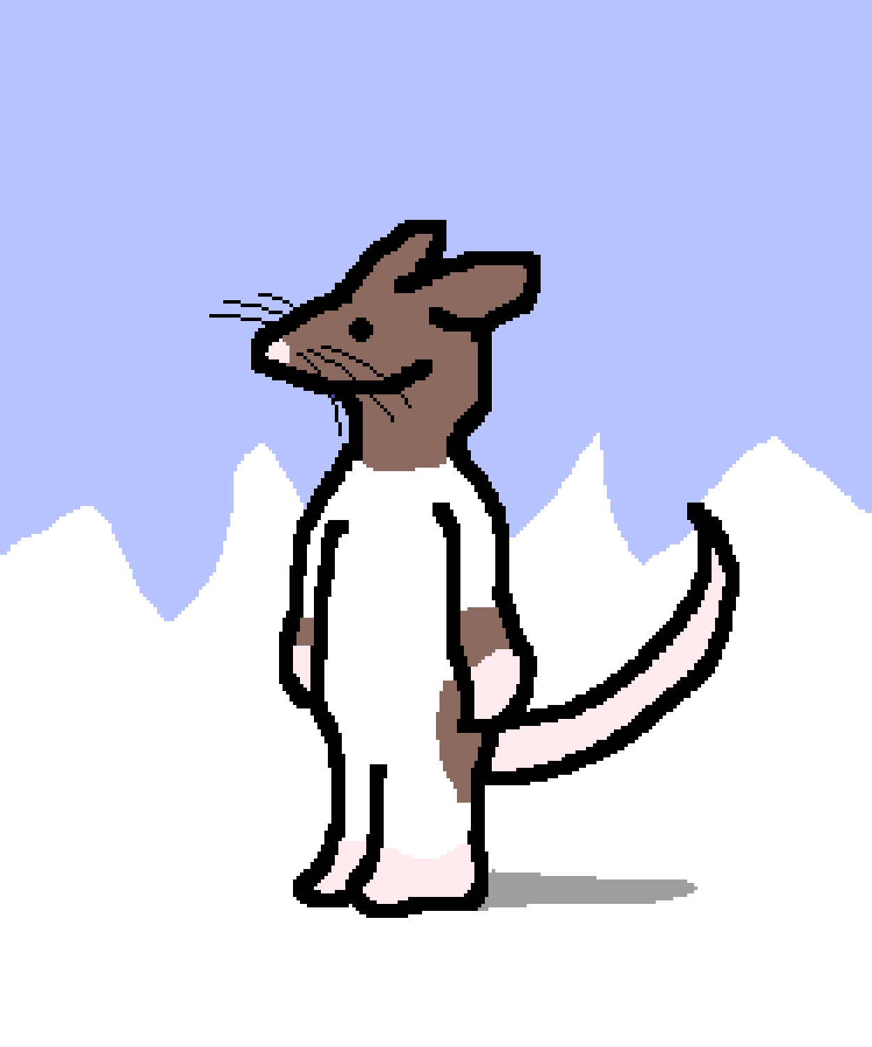 Pixilart - Rat oc by Cheddarran