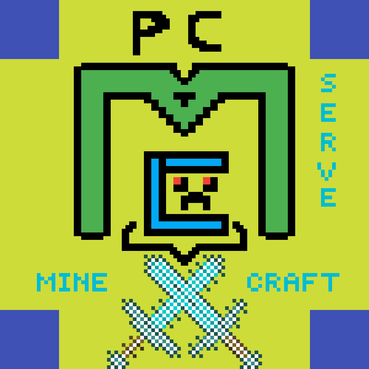 Pixilart - Server Minecraft Logo by Anonymous