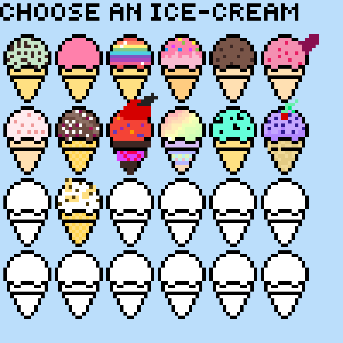Editing ice cream - Free online pixel art drawing tool - Pixilart