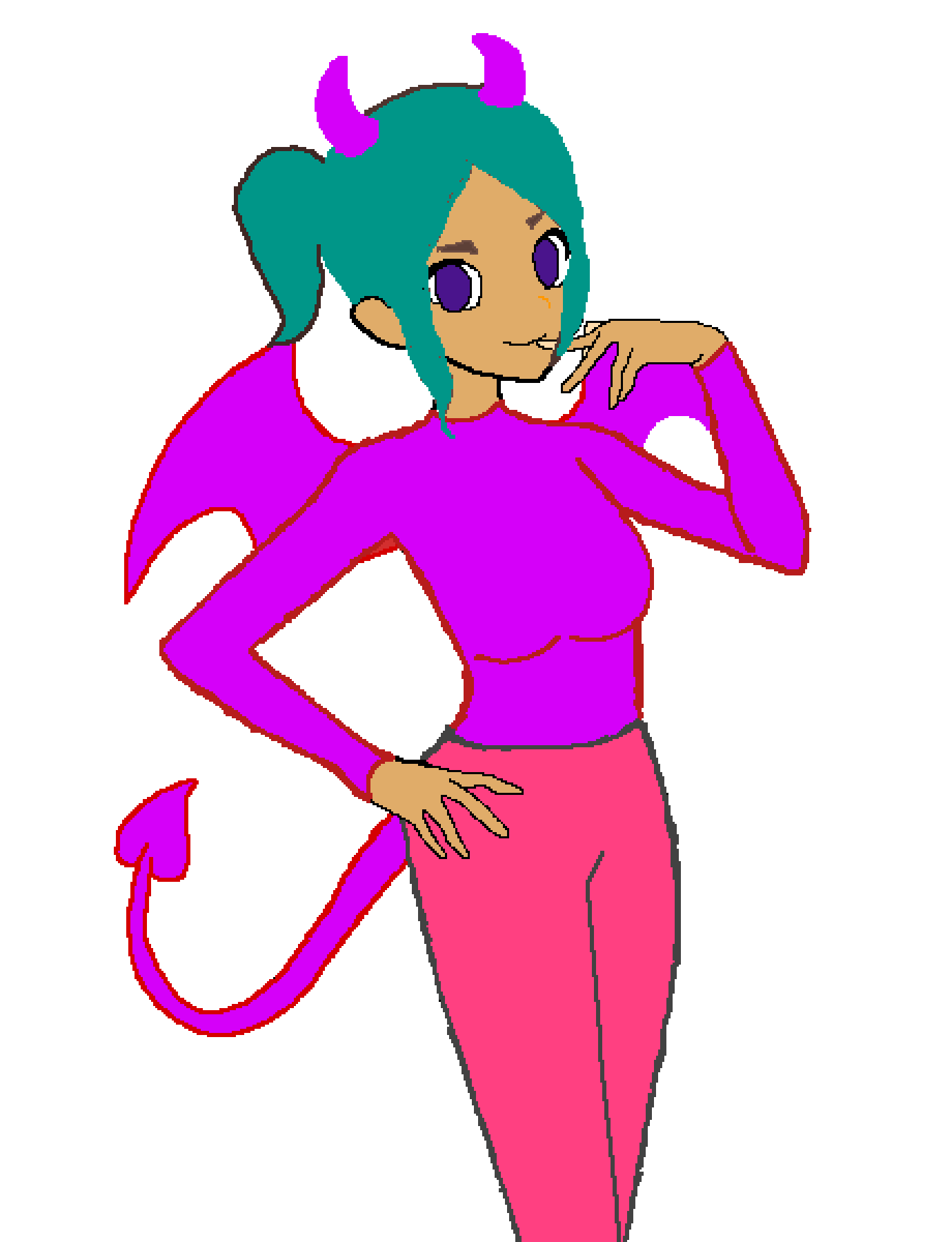 Pixilart - Good devil by Magic222