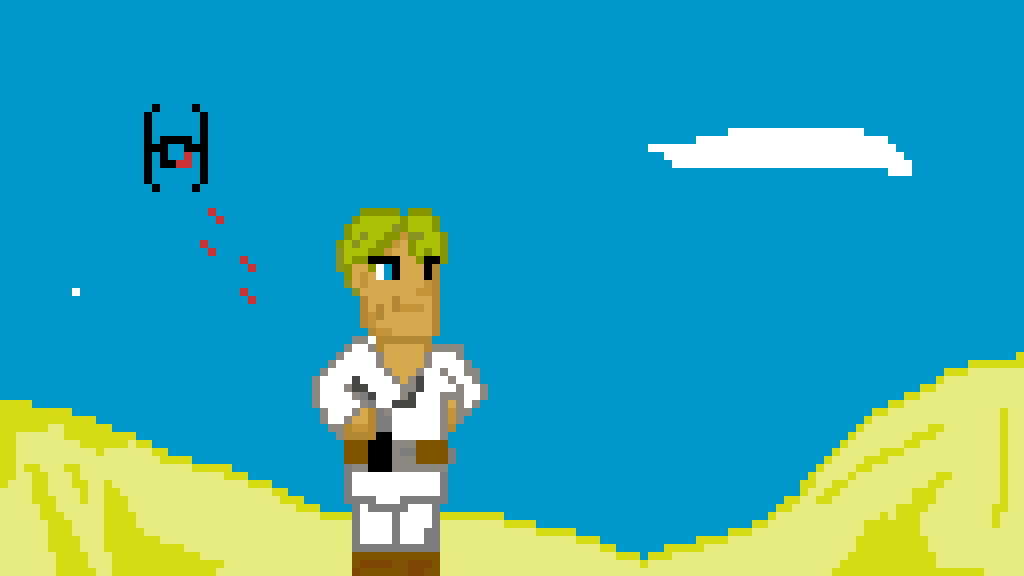 Editing luke skywalker - Free online pixel art drawing tool - Pixilart
