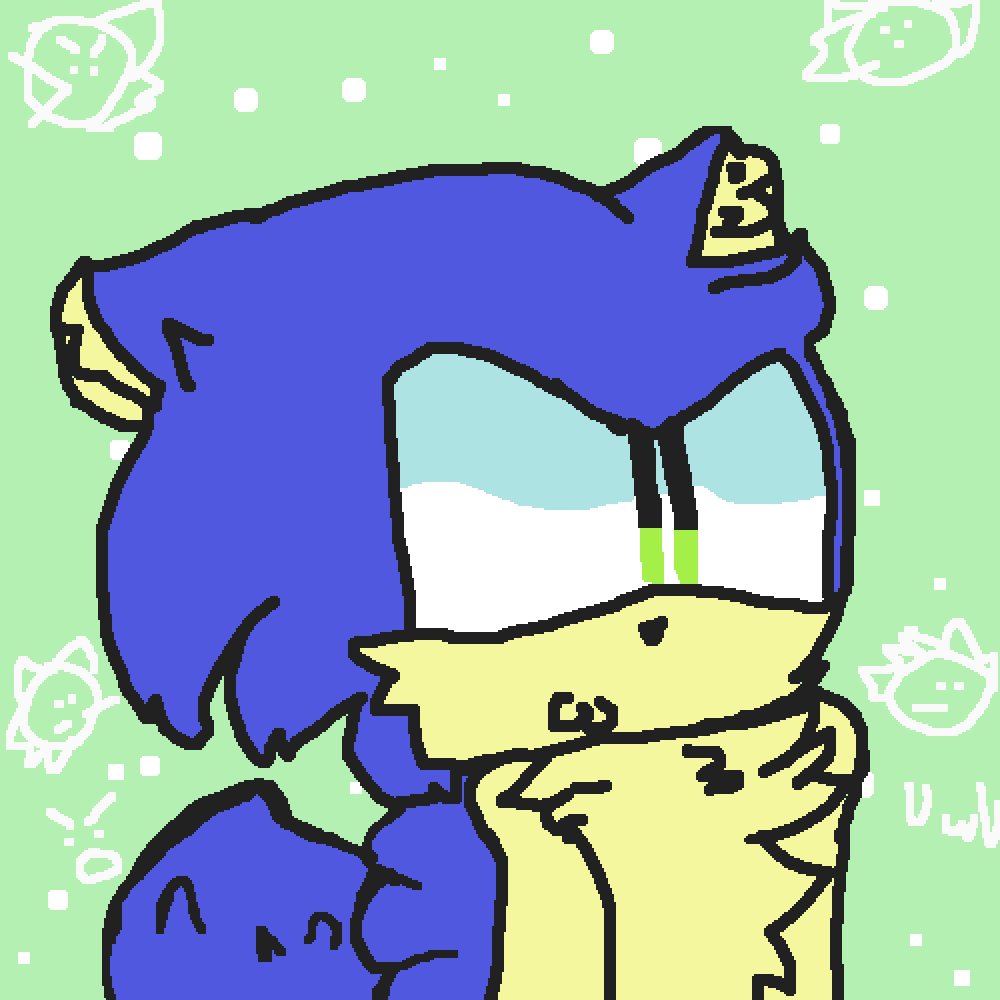 Pixilart - sonic goes furro mode by FloofySonic