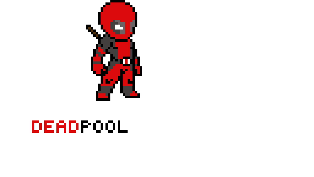 Editing DeadPool - Free online pixel art drawing tool - Pixilart
