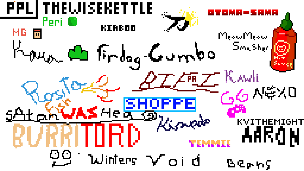 Editing sign your name - Free online pixel art drawing tool - Pixilart