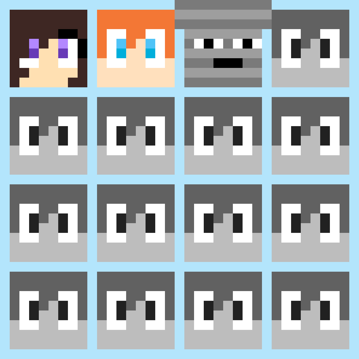 Editing did my minecraft characters head - Free online pixel art drawing tool - Pixilart
