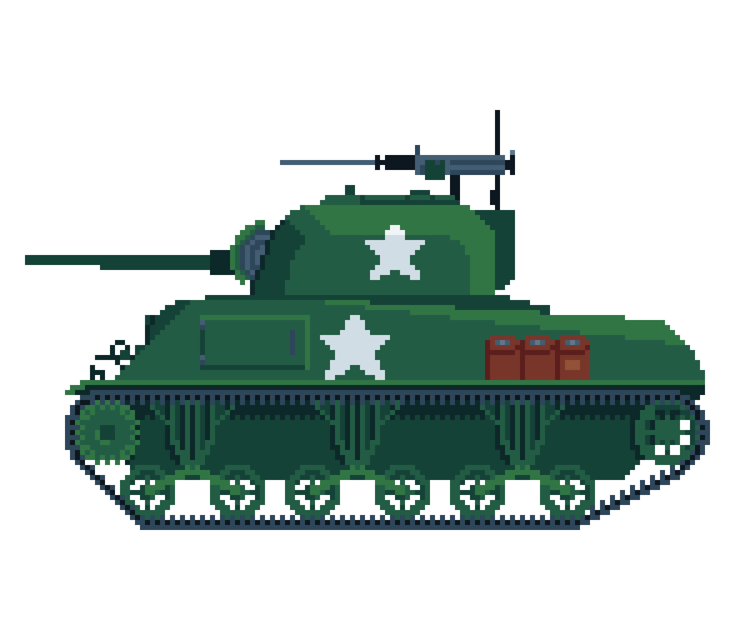 Pixilart - Sherman Tank by Catjacked