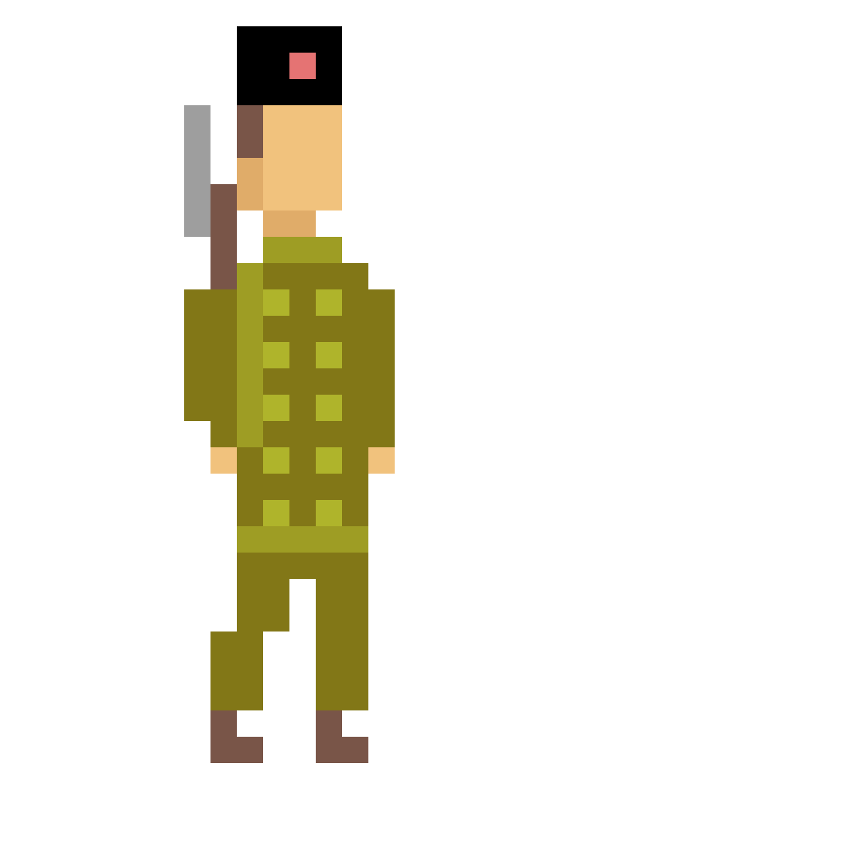 Pixilart - red_soldier by nekiynekit