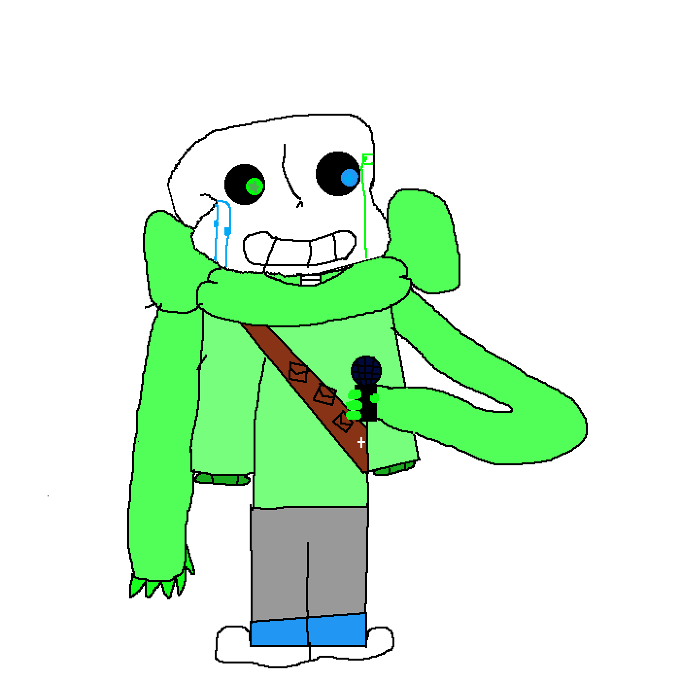 Pixilart - fnf goose berry sans test by smashyarh