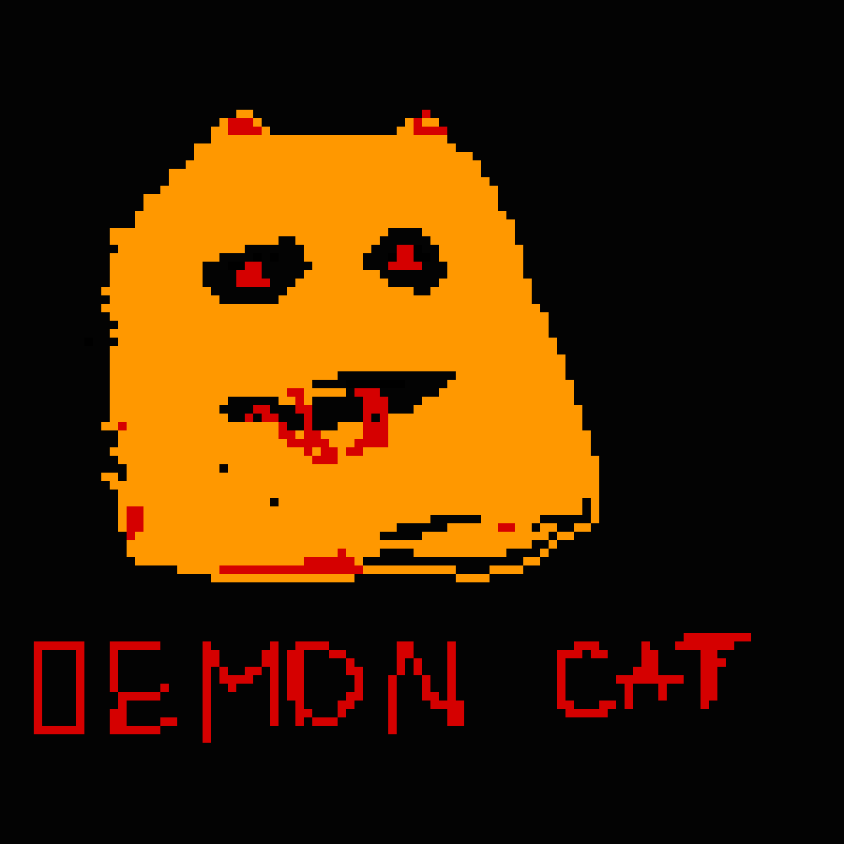 Pixilart - Demon Cat by PowerLessNow