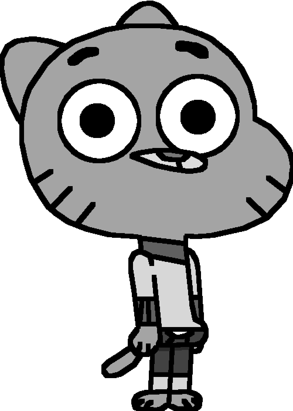 Pixilart - Grayscale Gumball by changeverything