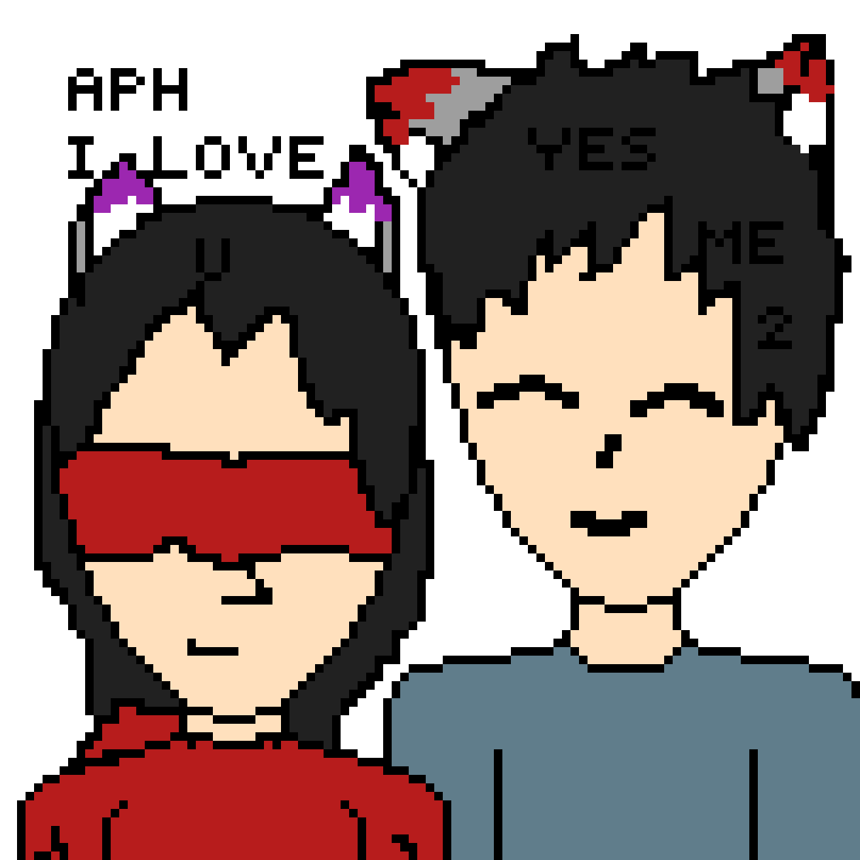 Editing aron and aph - Free online pixel art drawing tool - Pixilart