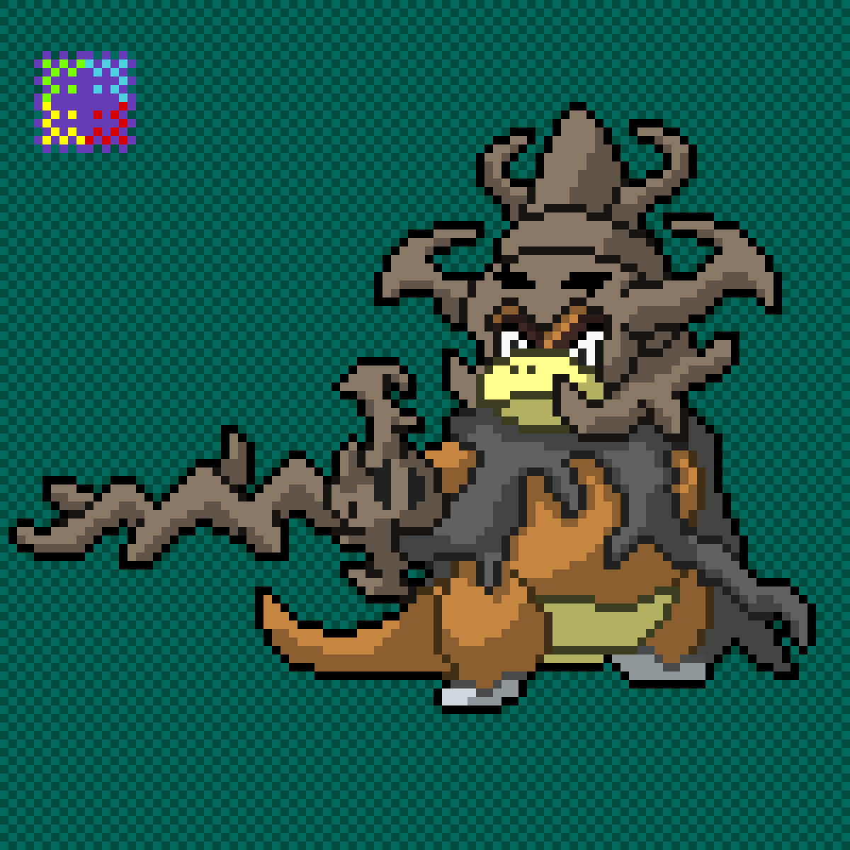 Pixilart - Hisuian Slowking by Cubeboyo