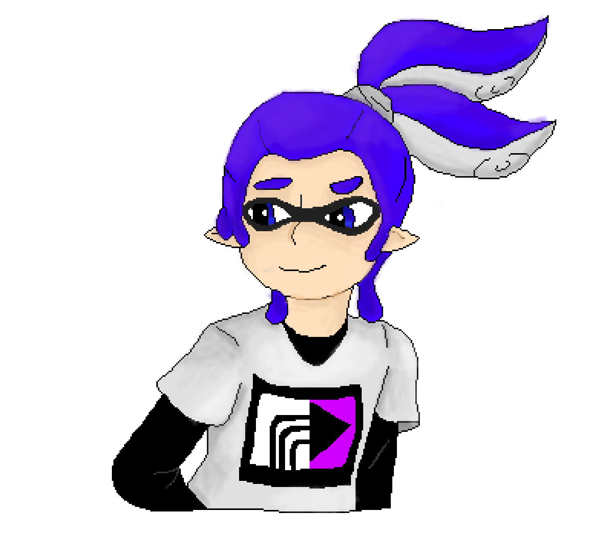 Edición Splatoon Blue Inkling Boy - Herramienta gratuita de dibujo en línea de pixel art - Pixilart