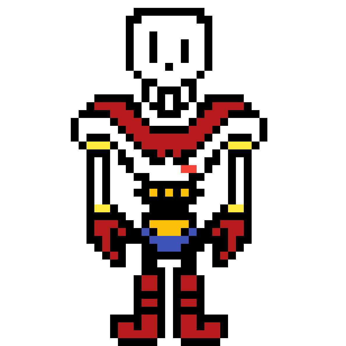 Pixilart - Custom papyrus OW sprite by Eyeoryse