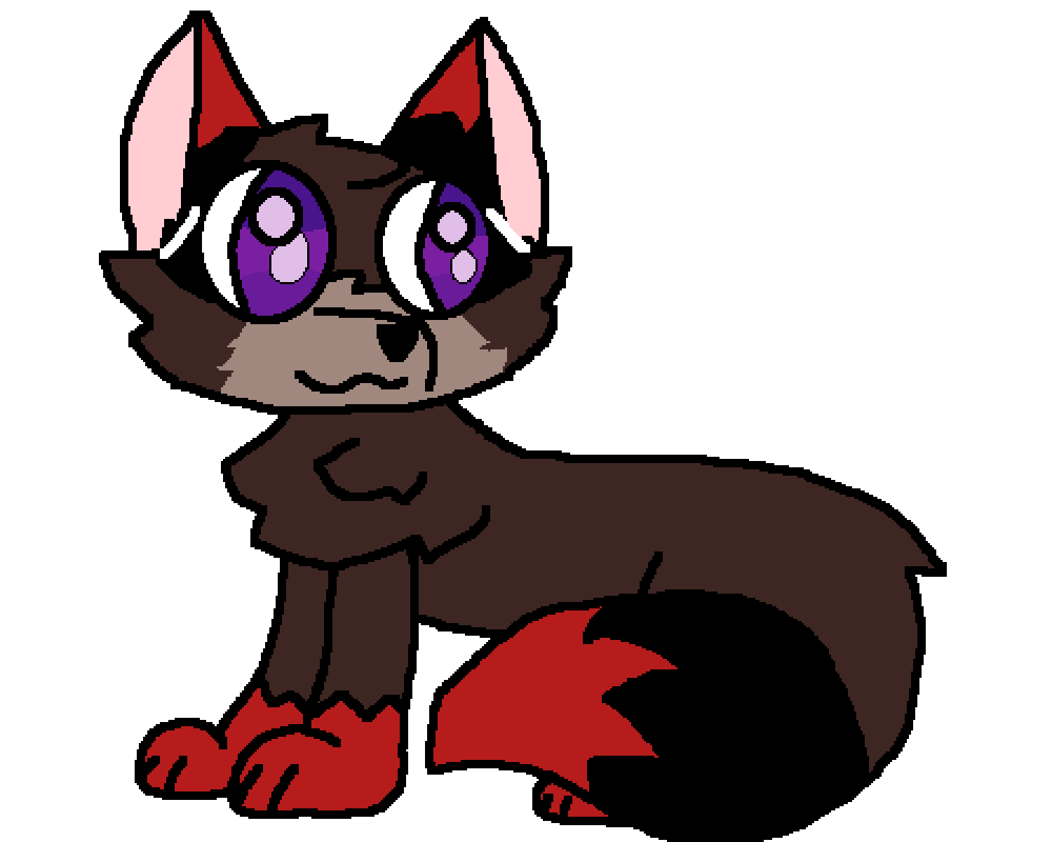 Pixilart - Fox base by ChocoCookie