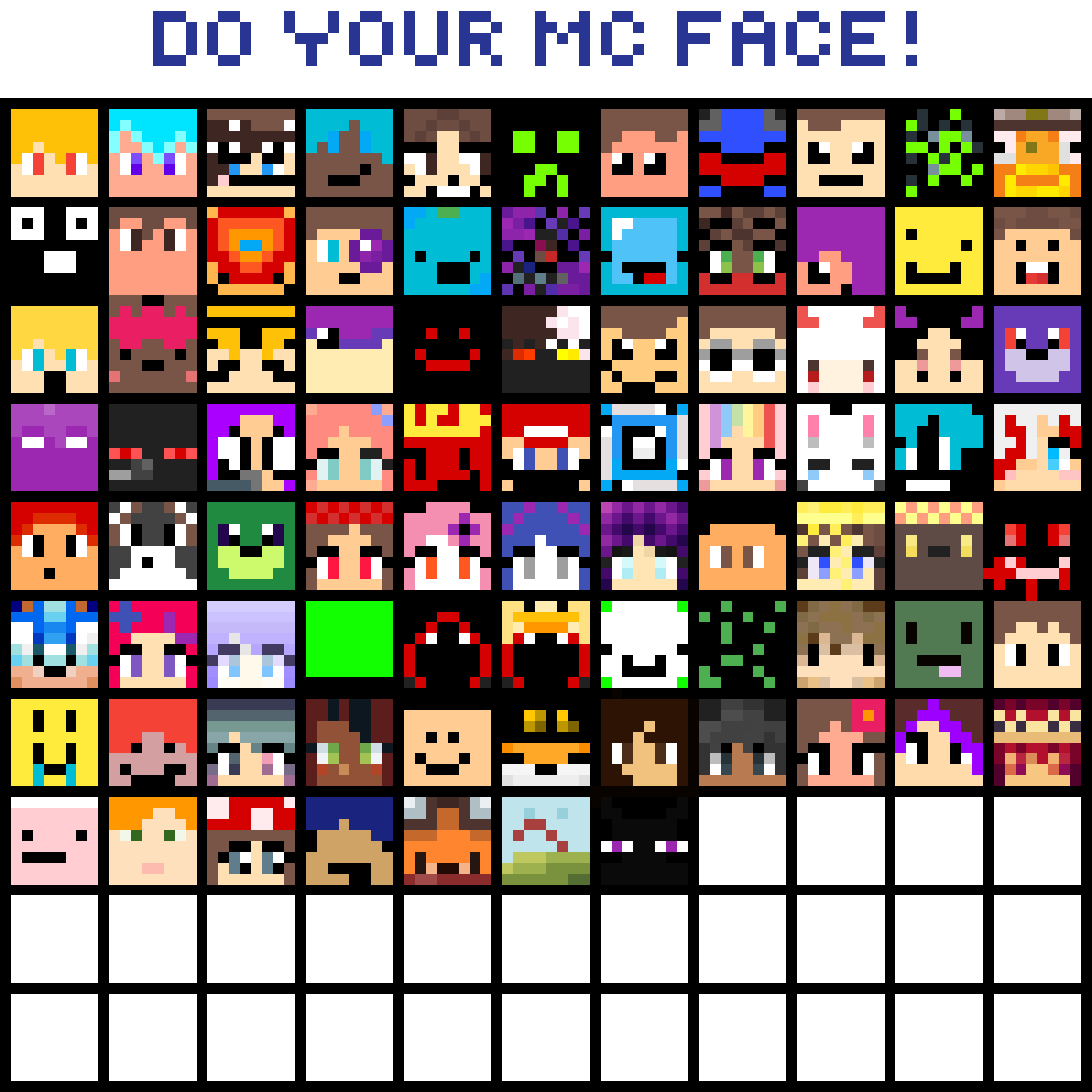 Pixilart - draw your mc face 2 by weekend-user
