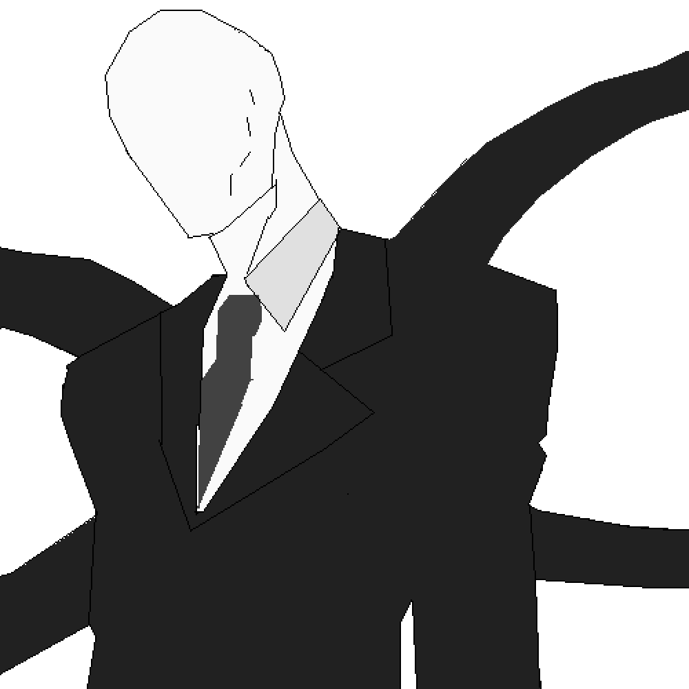 Pixilart - Slender Man by pop216g