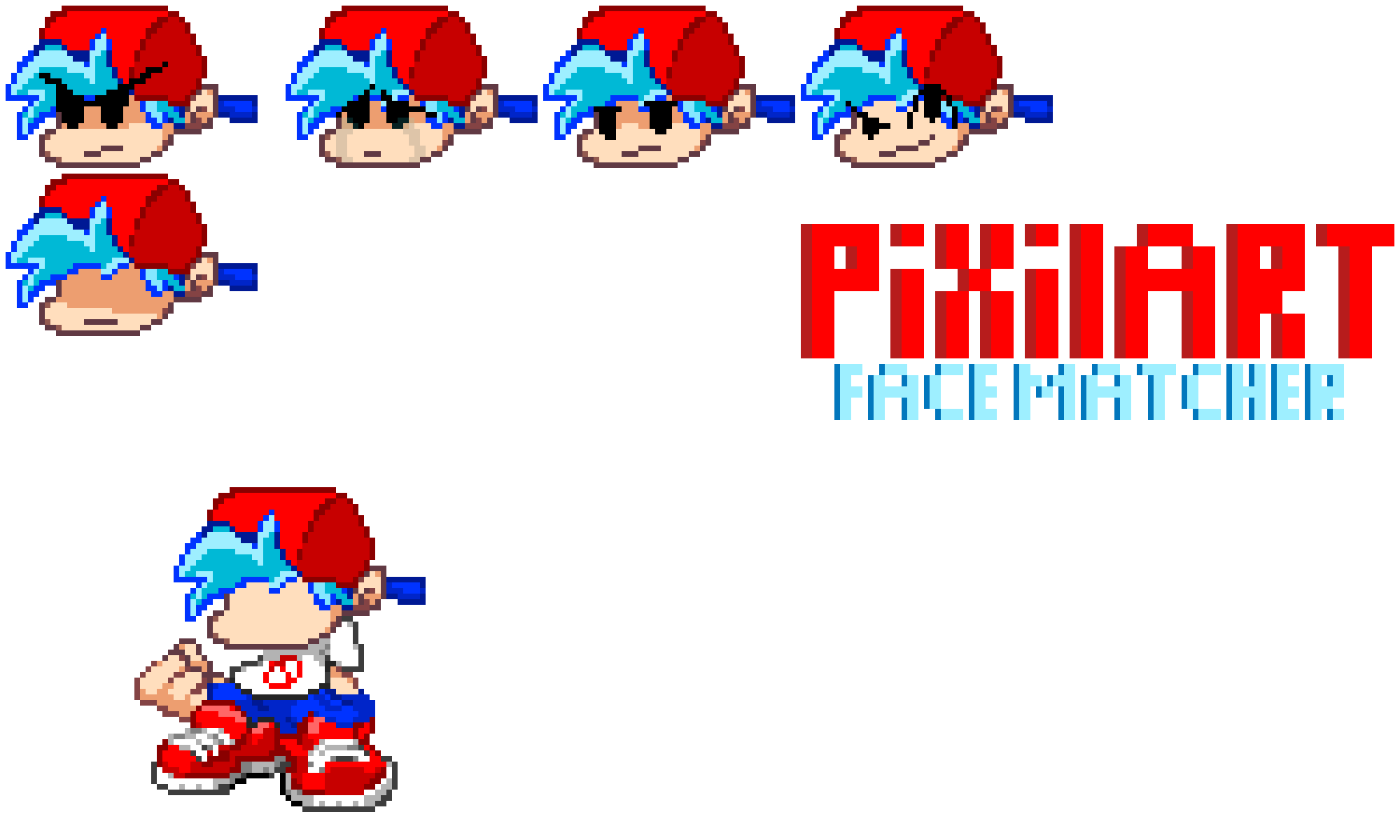 Pixilart - Fnf face matcher by ViolentEcho