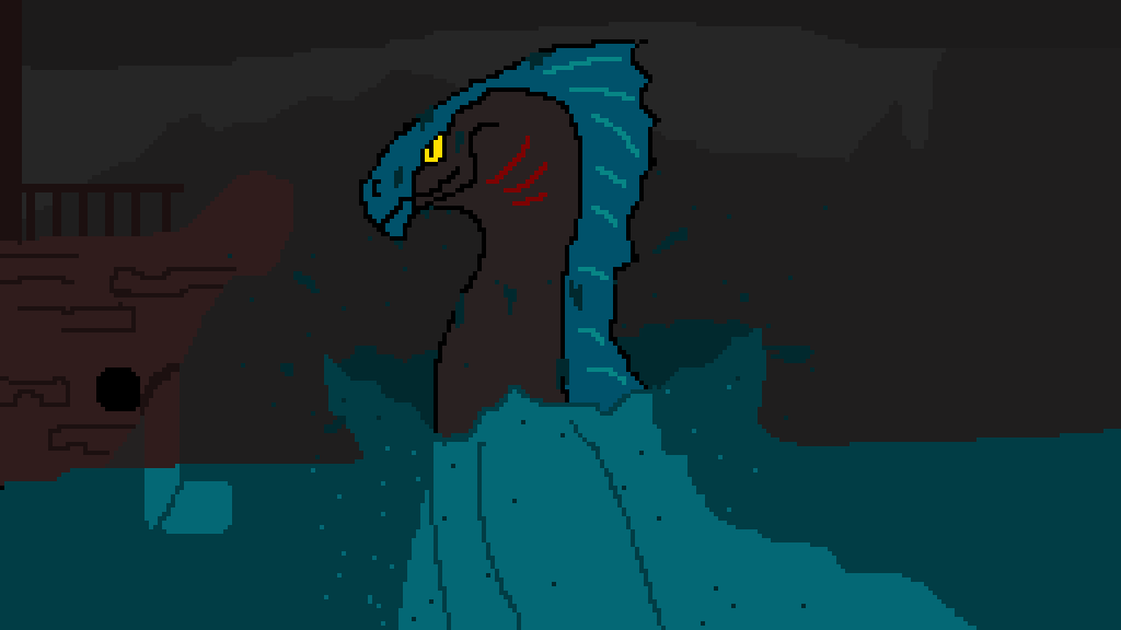 Pixilart - Leviathan by EmeraldSerpent