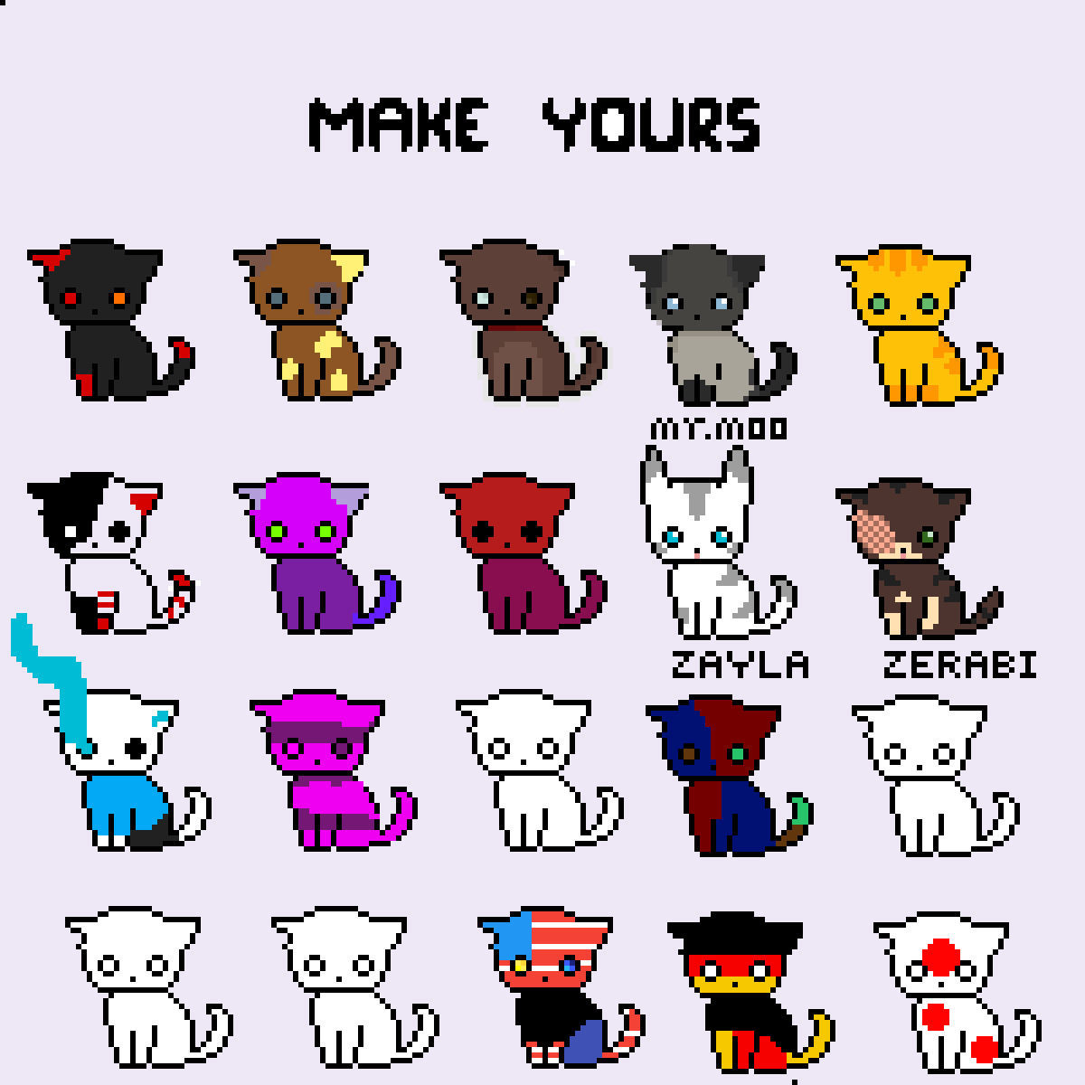 Editing Meow - Free online pixel art drawing tool - Pixilart