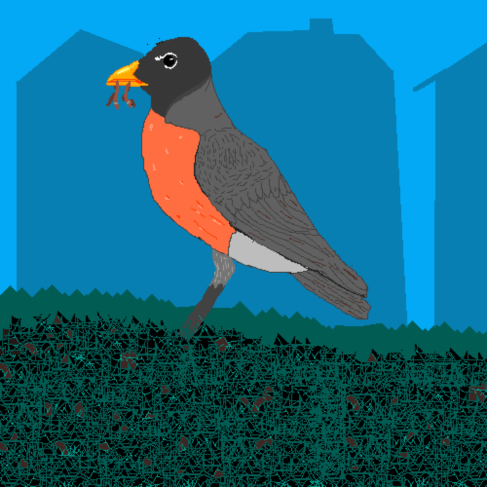 Pixilart - Spring Robin by Coloquial-lobo