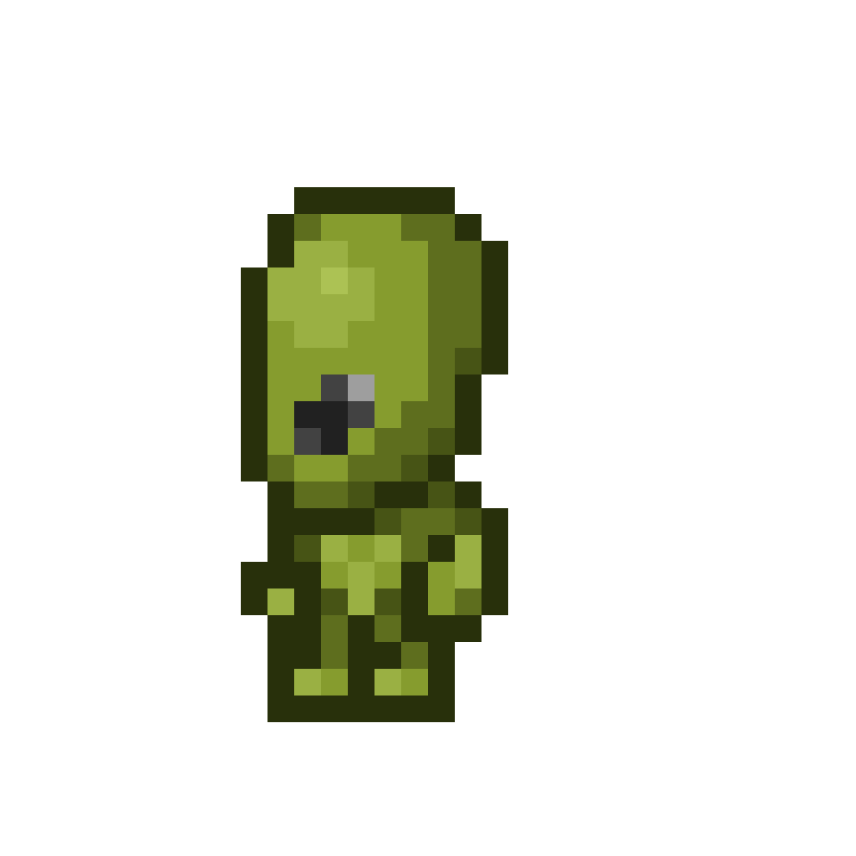 Pixilart - terraria green martian by stoltzmanethan